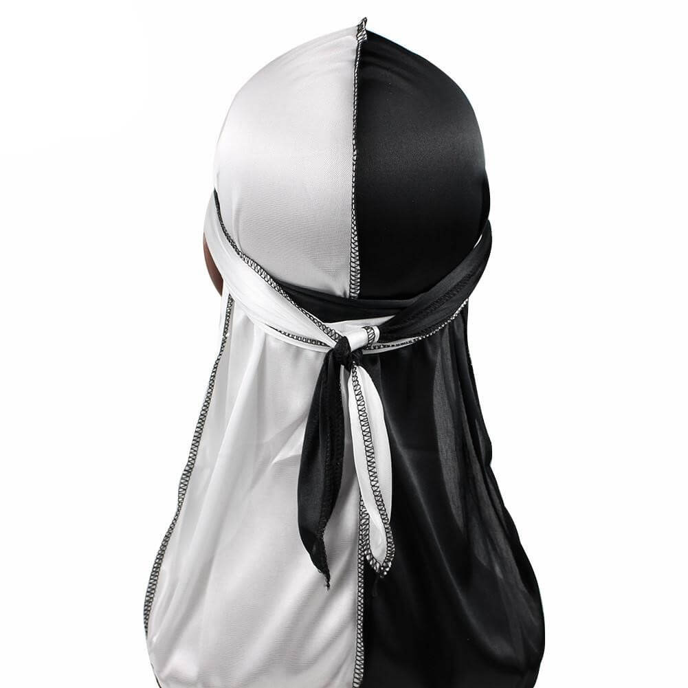 Black and White Durag | RoyalBandana™